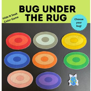 Bug Under the Rug Felt Set Game//flannel Board Pieces Pieces ...