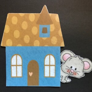 Little Mouse Game Felt Set //flannel Board Pieces Pieces // Preschool ...