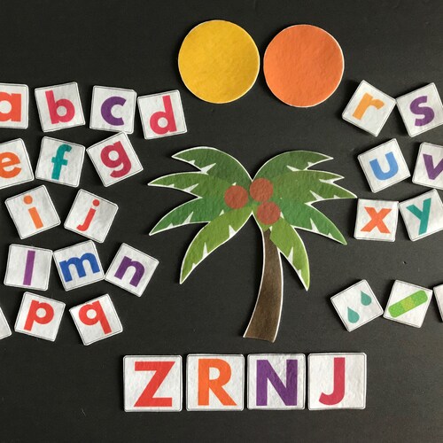 Chicka Chicka Boom Boom Felt // Flannel Board Pieces // | Etsy