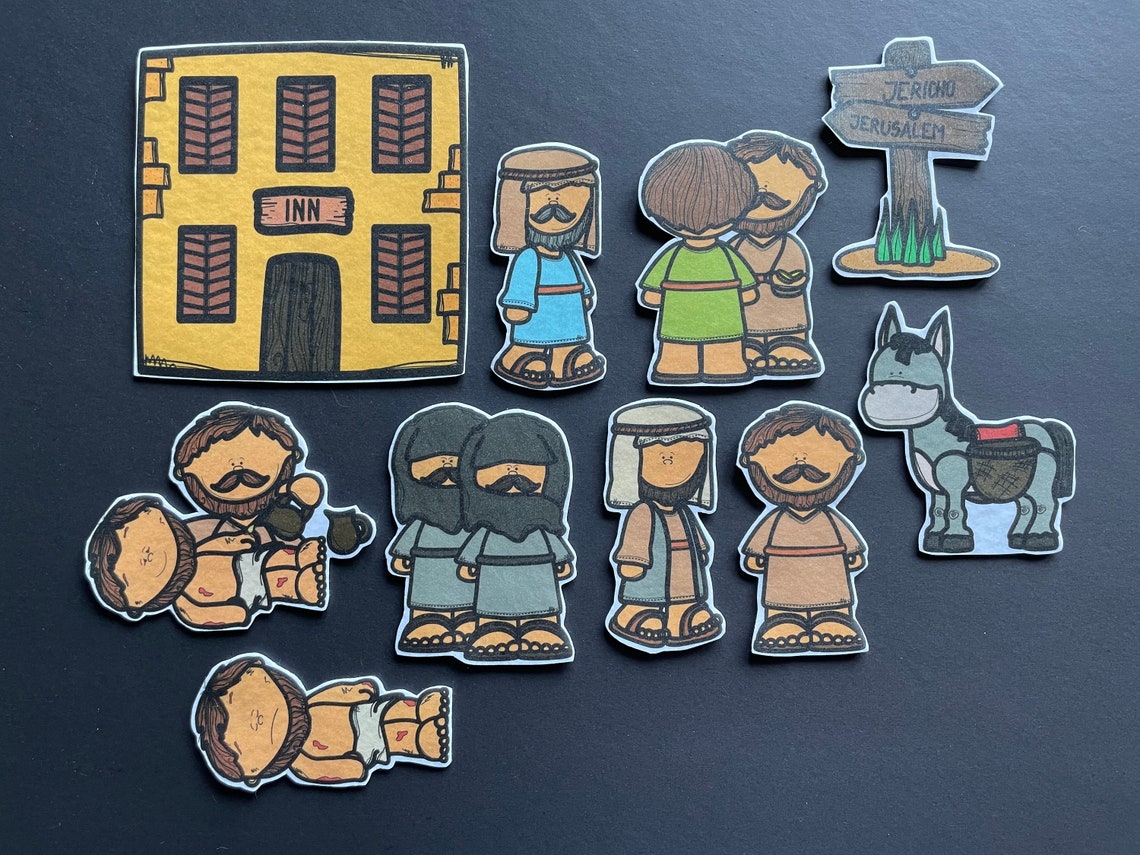 The Good Samaritan Bible Felt Pieces // Flannel Board Pieces - Etsy