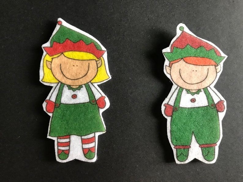 Hide Your Elf Felt Game Set // // Preschool // Hide and Seek | Etsy