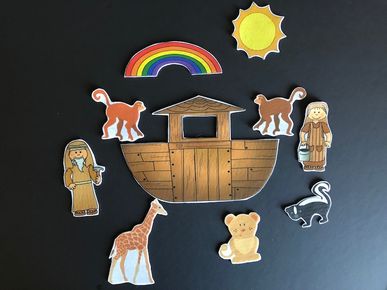 Noah's Ark Bible Story Felt // Flannel Board Pieces // Preschool ...