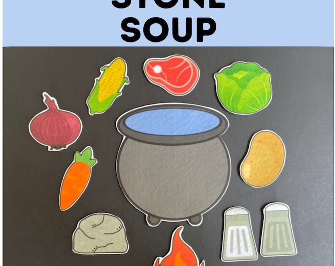 Stone Soup Flannel Board Stories Felt Set: A Lesson in Cooperation With ...