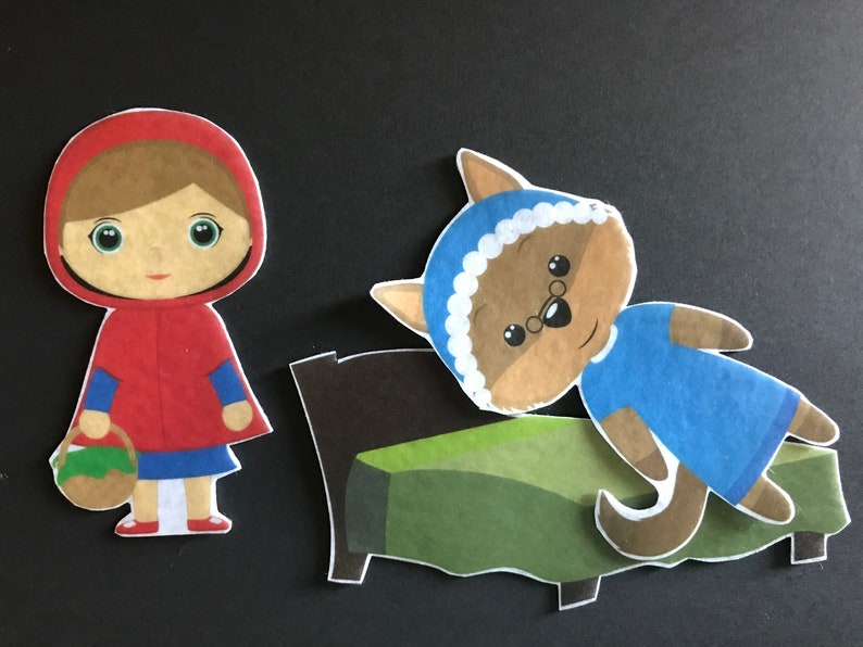 Little Red Riding Hood Felt Board Story // Flannel Board | Etsy