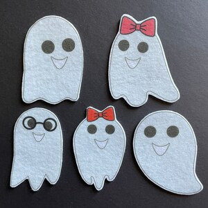 5 Little Ghosts Felt Board Story // Flannel Board Pieces // Pretend ...