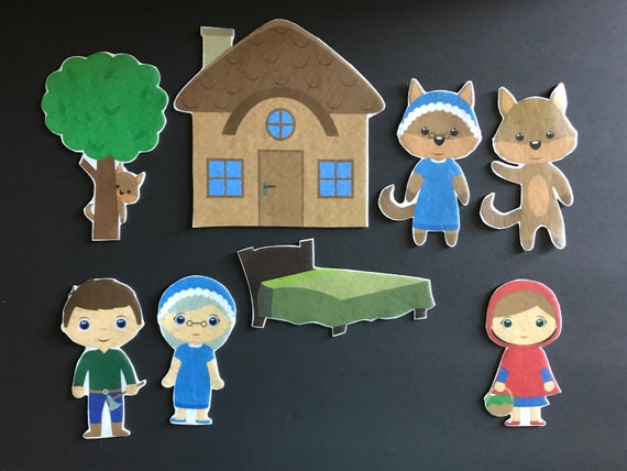 Little Red Riding Hood Felt Board Story // Flannel Board | Etsy