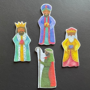 Nativity Felt Set 2 // Felt Manger // Felt Board Story // Flannel Board ...