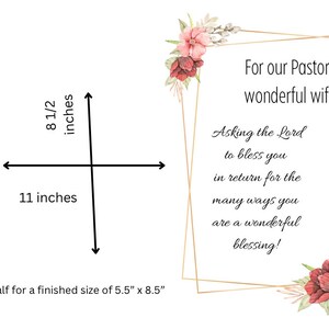 Pastor‘s Wife, Appreciation Card, Printable, PDF - Etsy