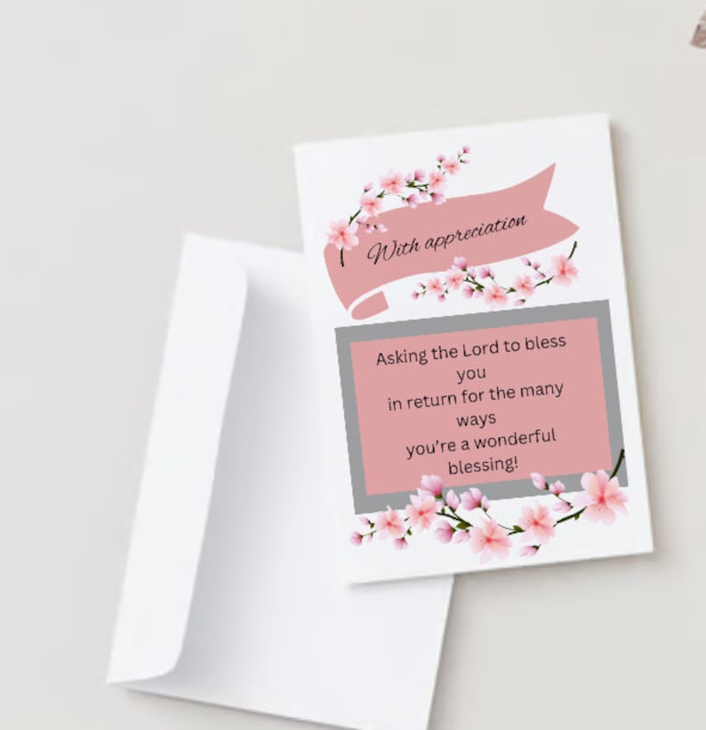 Pastor Appreciation Card Printable Pdf Etsy