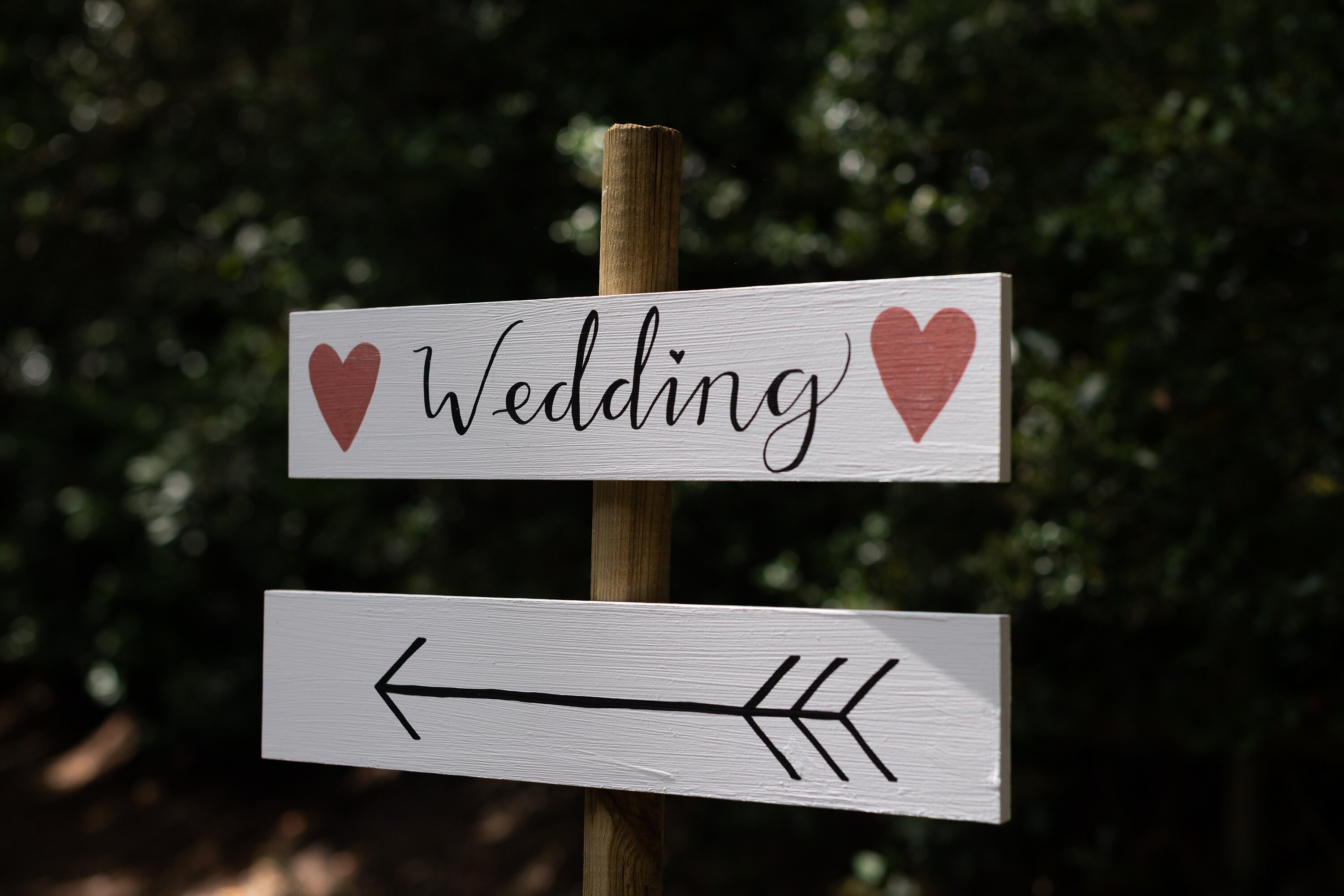Wedding or Party Direction Signs Hand Painted Calligraphy - Etsy UK