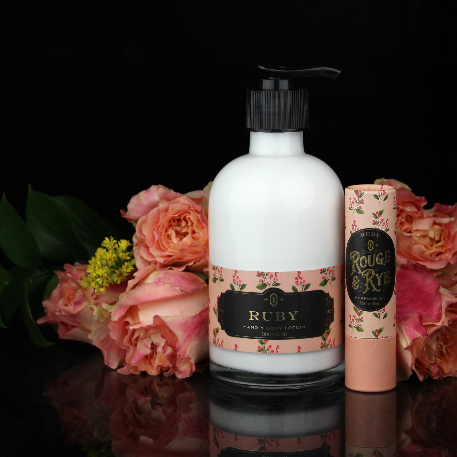 Ruby Perfume Oil Raspberry Rose and Peach - Etsy