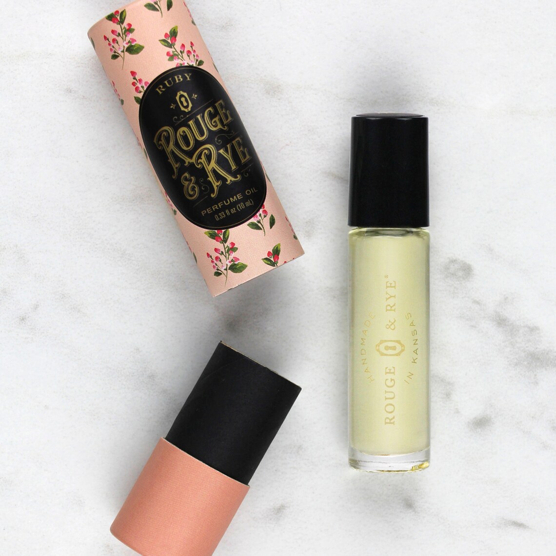 Ruby Perfume Oil Raspberry Rose and Peach | Etsy