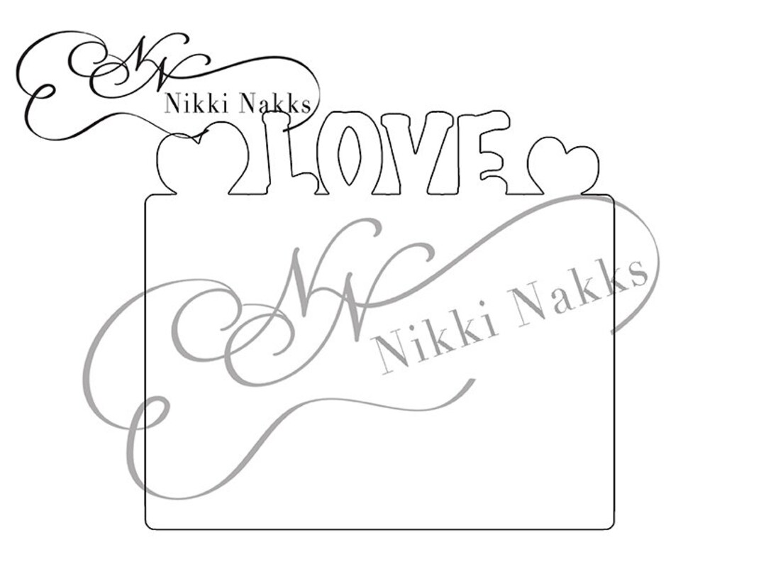 Love Sublimation Photo Cutout - Etsy