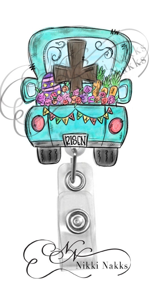 Alicia Ray Art Truck Design Badge Reel Covers Sublimation - Etsy