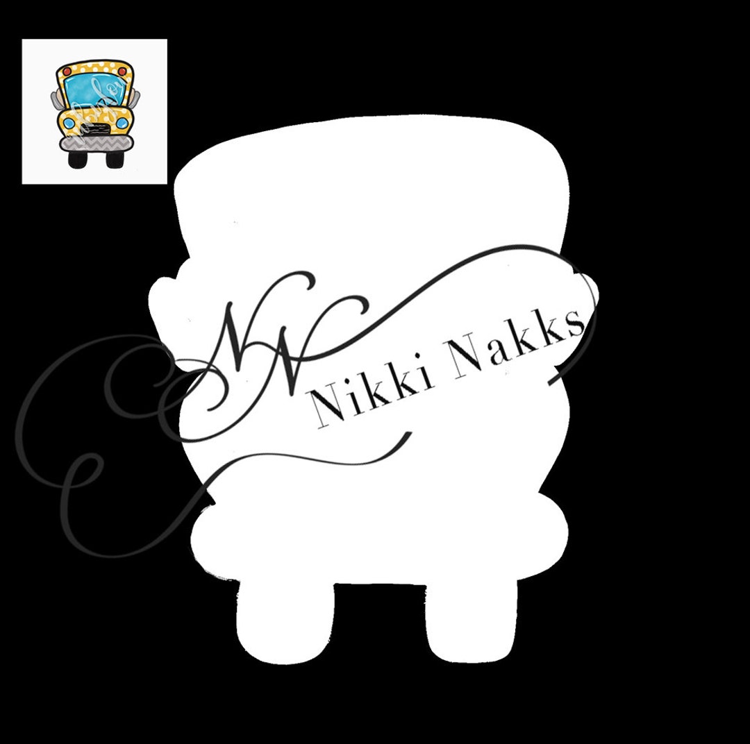 Ruby Lou Digital Design School Bus Badge Reel Sublimation Blank - Etsy