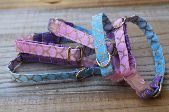 Mermaid Teacup Puppy Dog Collar Scales XXS/XS 6-8 Inches | Etsy