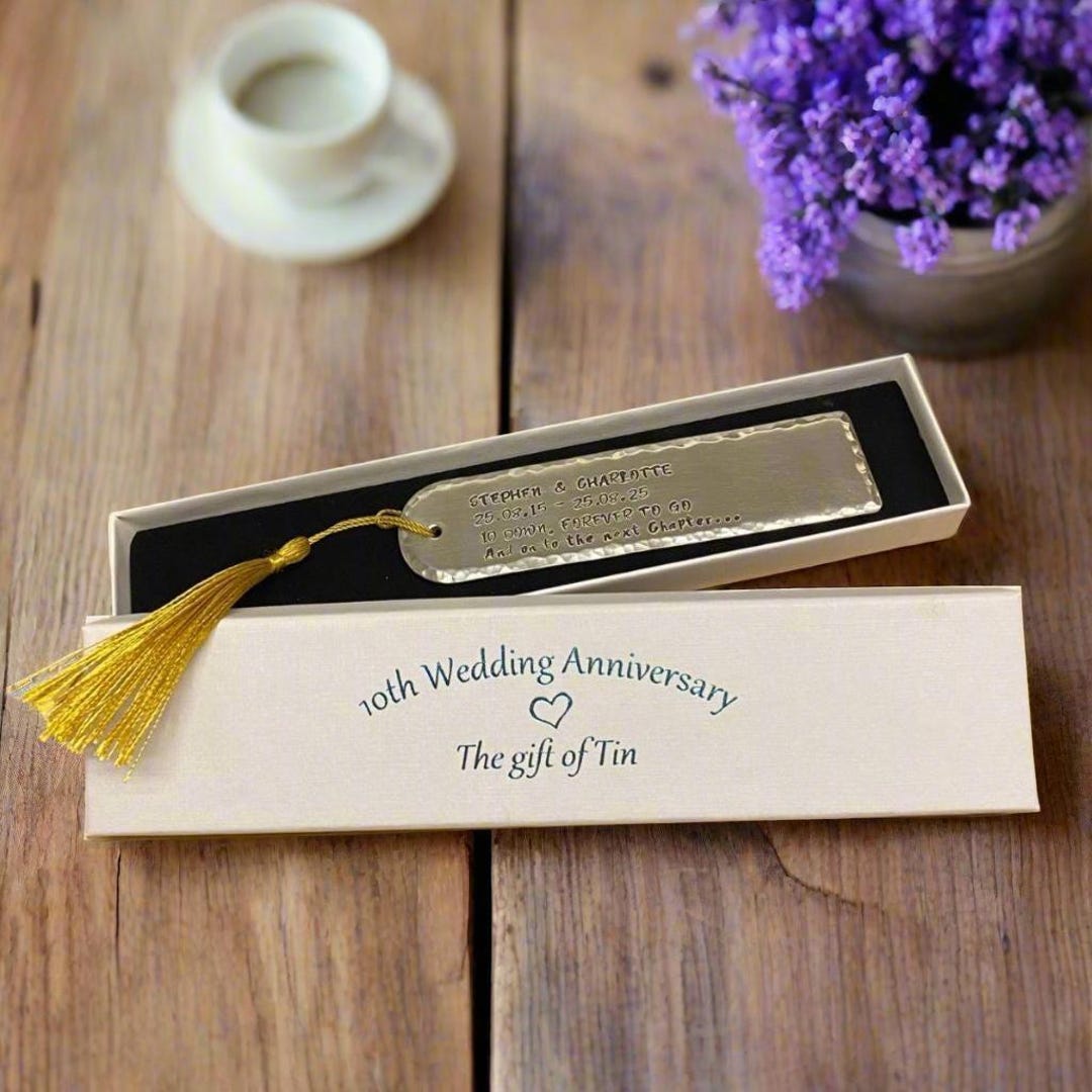 10th Anniversary Gift. Tin Gift for 10 Year Anniversary. Handmade ...