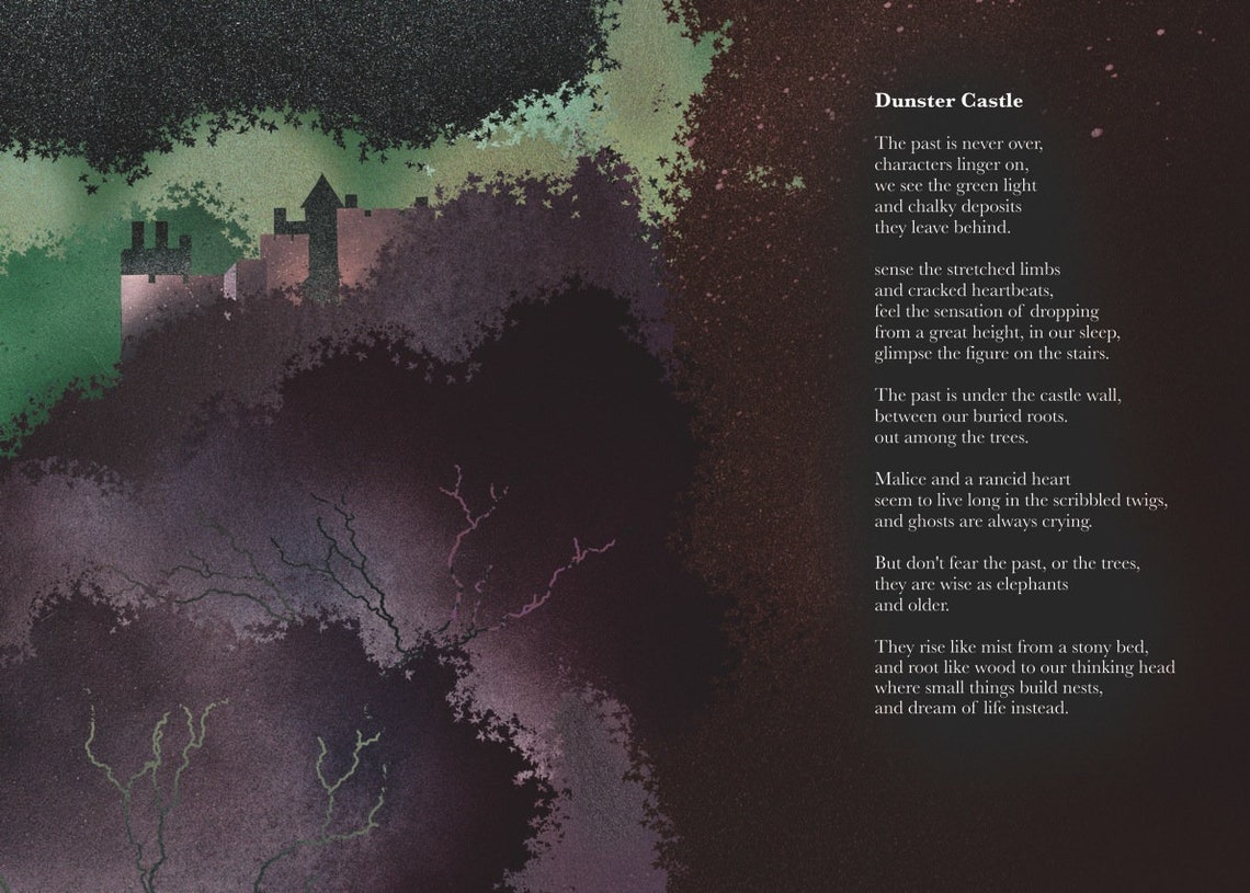 Illustrated Book of Haunting Poems - Etsy