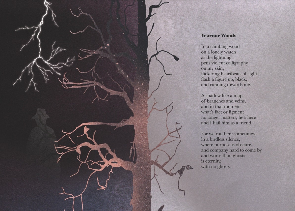 Illustrated Book of Haunting Poems - Etsy