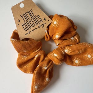 Butterfly Print Scrunchie With OR Without Bow - Hair Scrunchie Set of ...