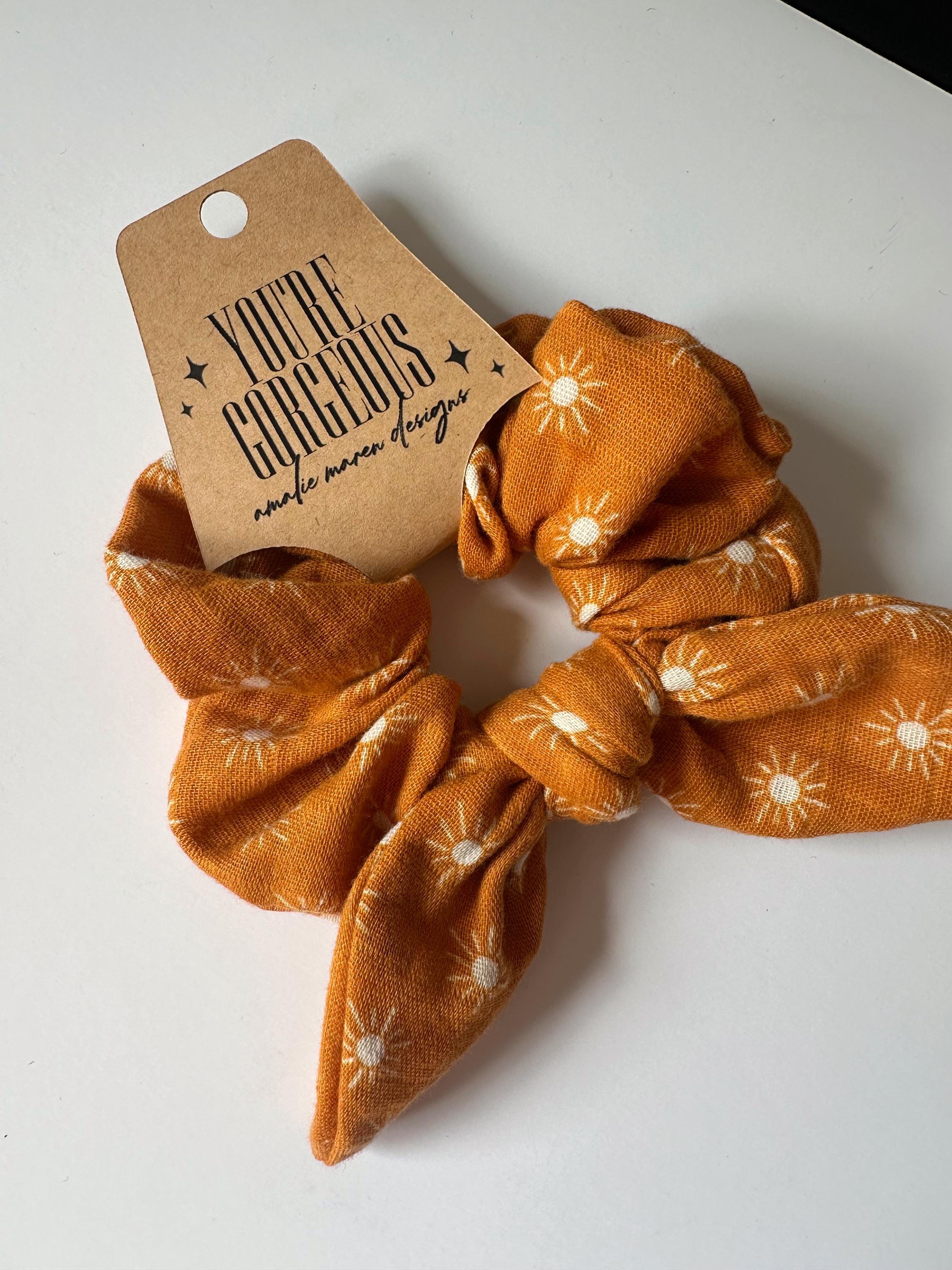 Butterfly Print Scrunchie With OR Without Bow - Hair Scrunchie Set of ...