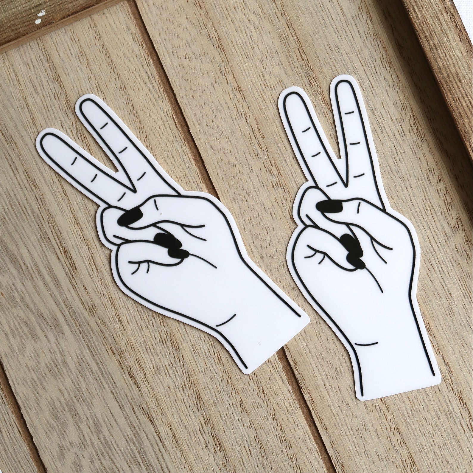 Peace Sign Vinyl Sticker - ASL Peace Sign Sticker for Hydroflask ...