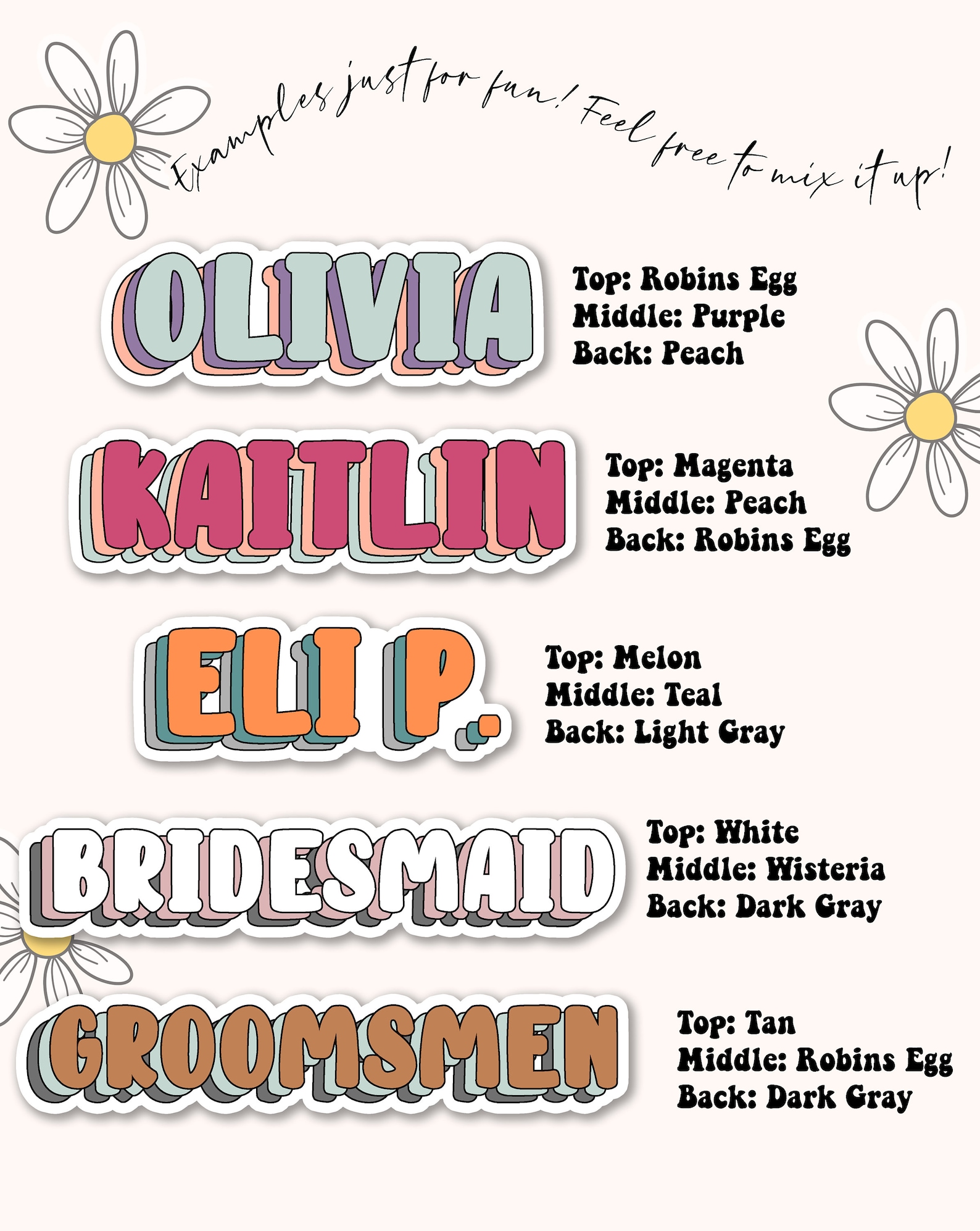 Waterproof Name Decal Personalized Vinyl Sticker NAME - Etsy
