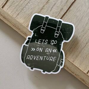 Let's Go Adventure 3” Vinyl Sticker - Water Bottle Sticker Decal ...