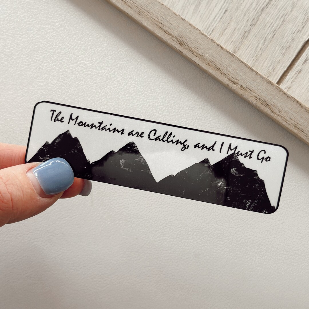 Mountain Range 5” Vinyl Sticker - Water Bottle Sticker Decal, Laptop ...