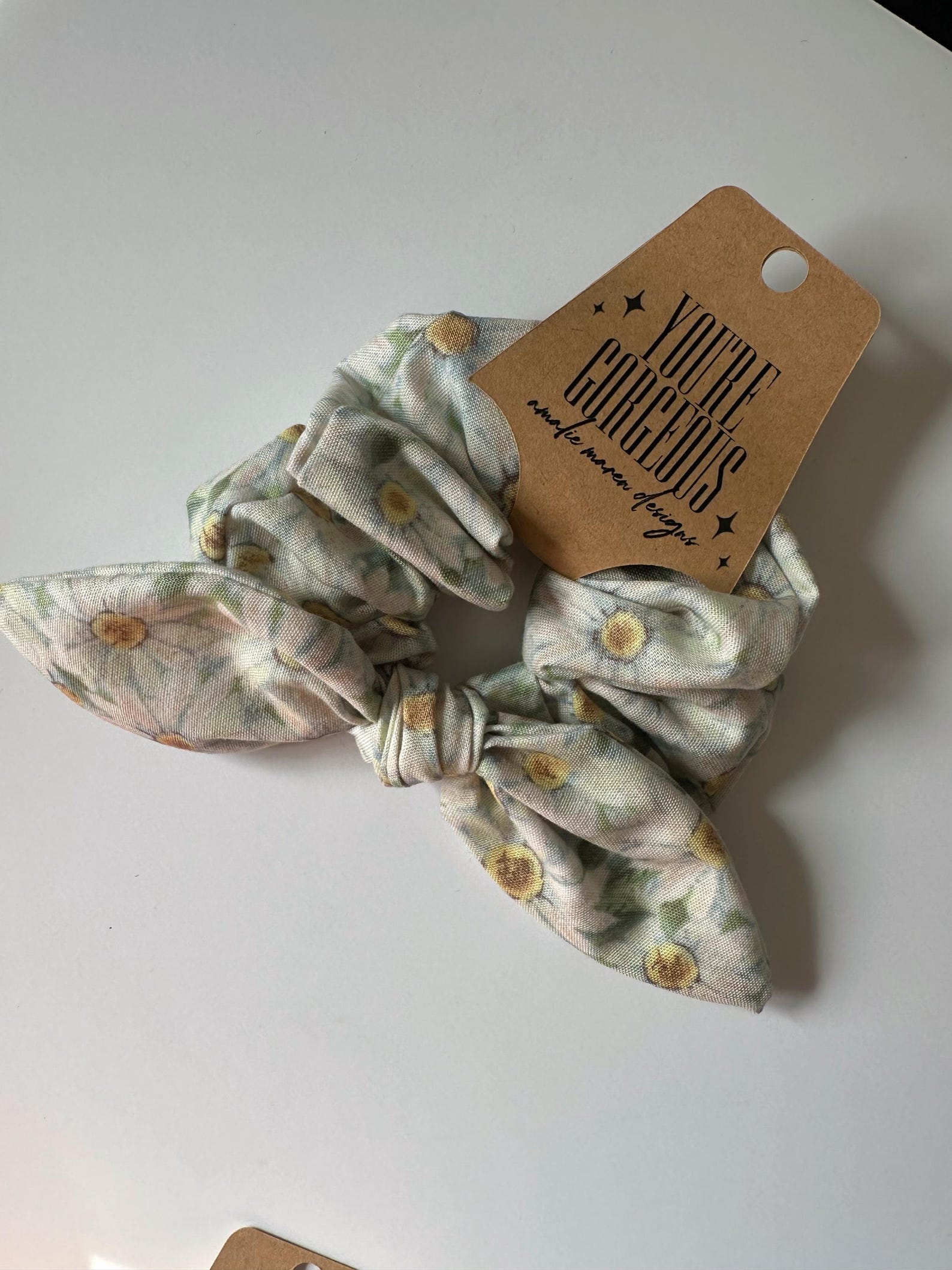Butterfly Print Scrunchie With OR Without Bow - Hair Scrunchie Set of ...