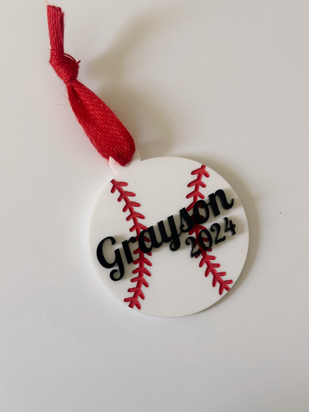 Baseball Christmas Ornament - Personalized Kids Ornament - Christmas ...