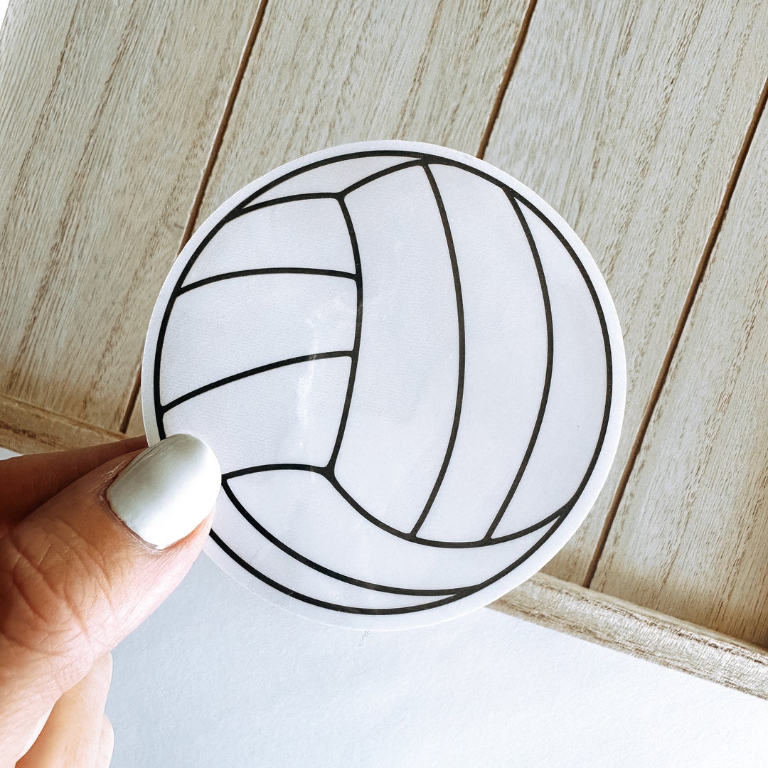 Volleyball Sticker - Waterproof Decal 2" or 3" - Water Bottle Sticker ...