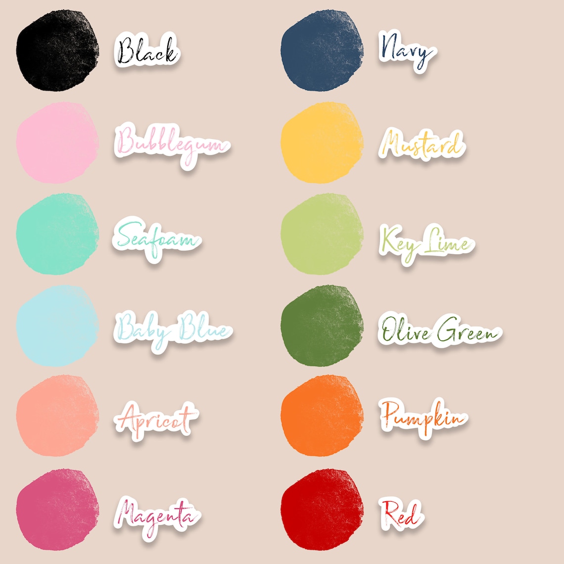 Custom Name Stickers in Color Planner and Journal Sticker - Etsy