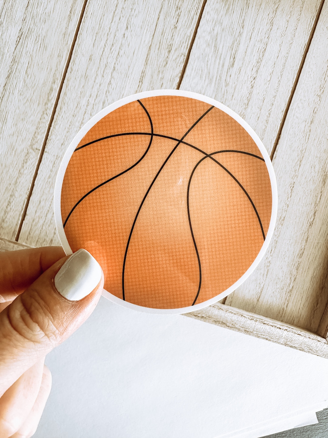 Basketball Sticker - Waterproof Decal 2" or 3" - Water Bottle Sticker ...