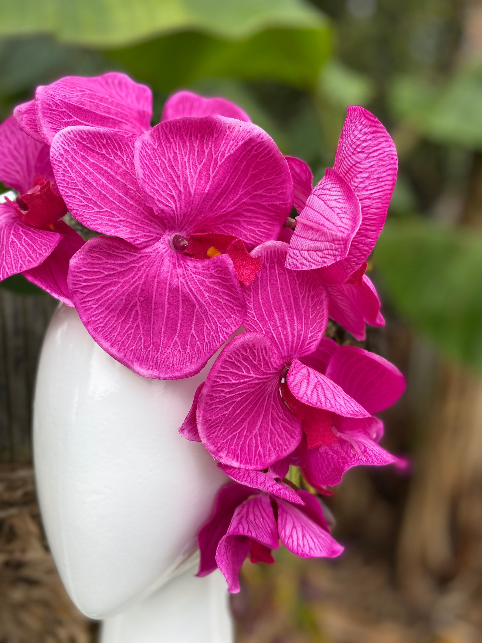 Orchid Hair Hot Pink Fascinator Floral Headpiece Orchid - Etsy