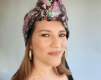 Sequin Head Wrap | Etsy