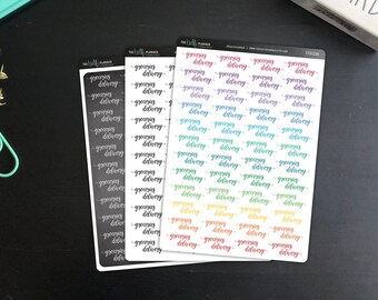 Typography stickers | Etsy