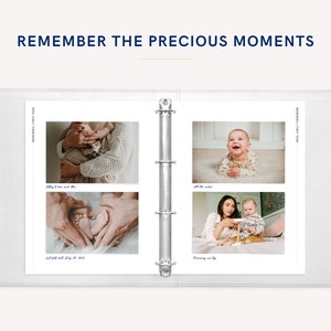 Printable Baby Milestone Book. Birth to 5 Years. Fully Editable in ...