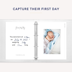 Printable Baby Milestone Book. Birth to 5 Years. Fully Editable in ...