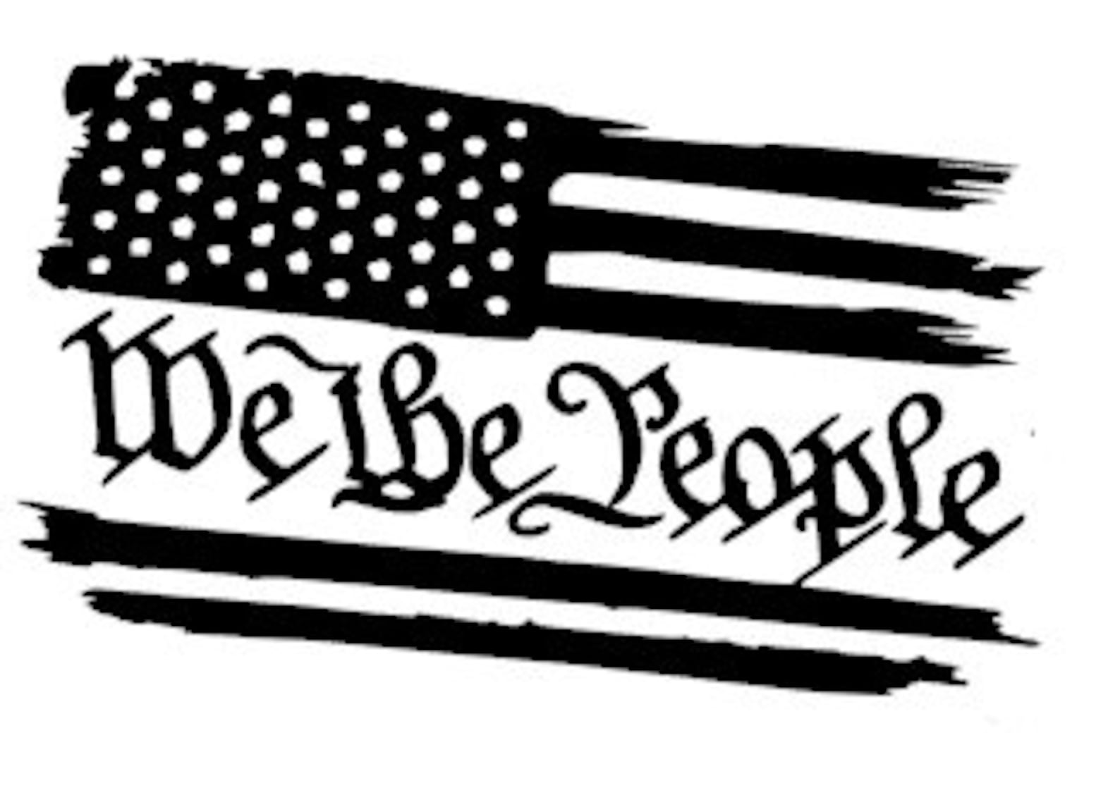 We the People Decal We the People Flag American Flag Decal - Etsy