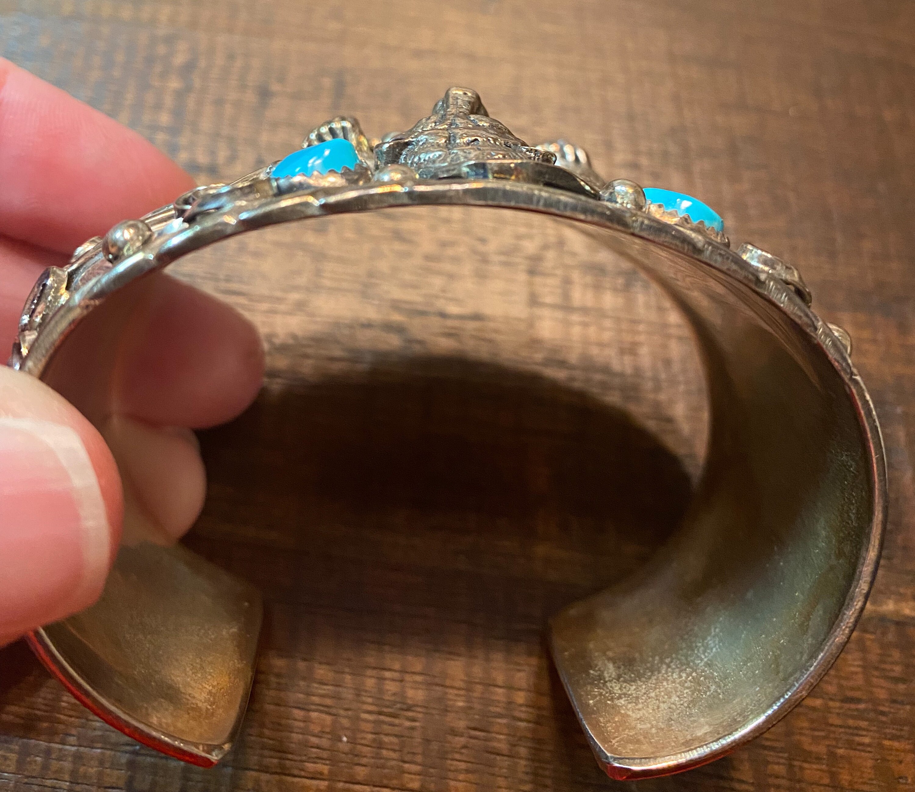 Native American Navajo Allen Chee Cuff Bear Bracelet - Etsy Native American Navajo Allen Chee Cuff Bear Bracelet - Etsy