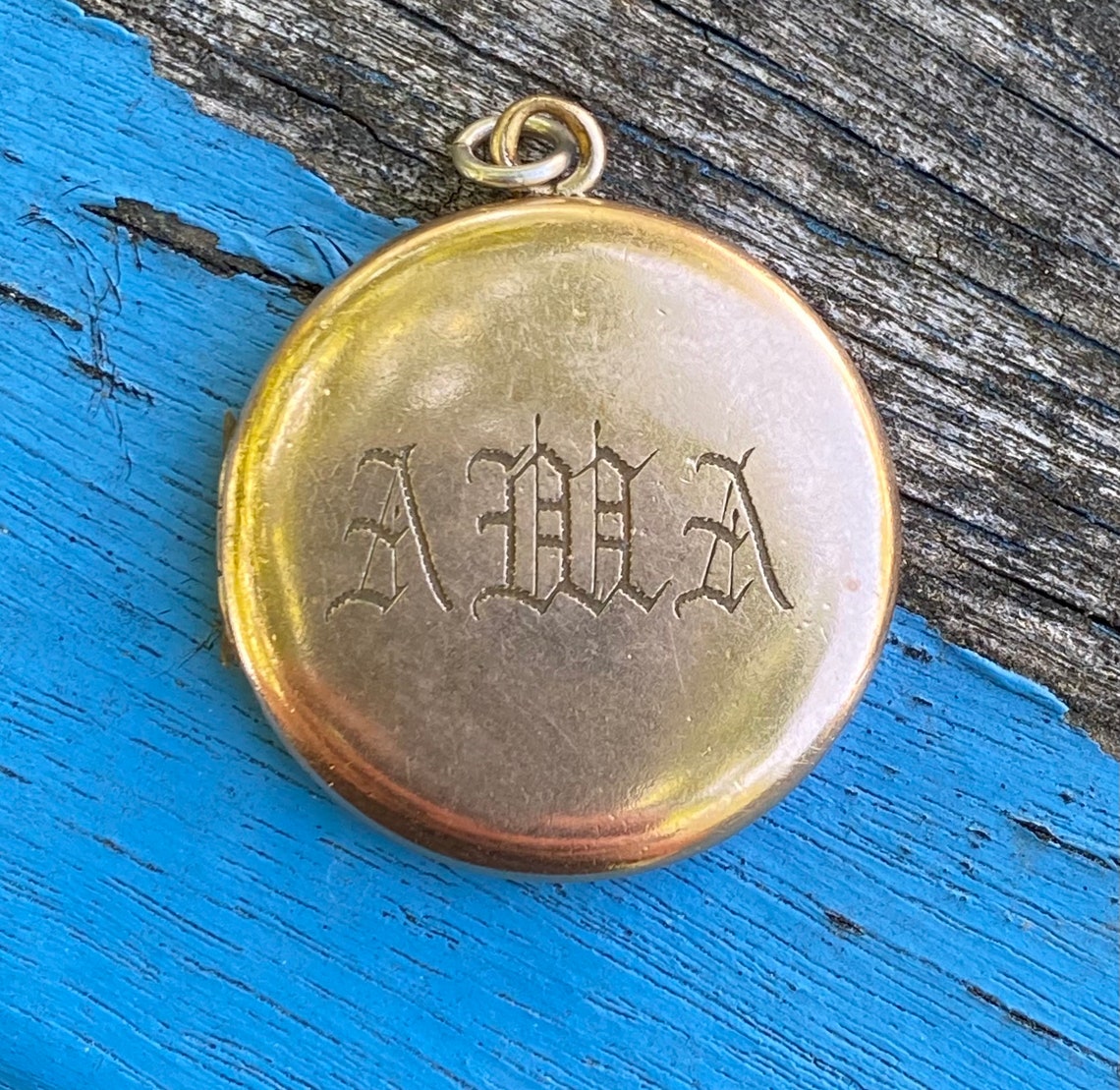 Antique Gold Filled Art Nouveau Maiden Princess Locket | Etsy