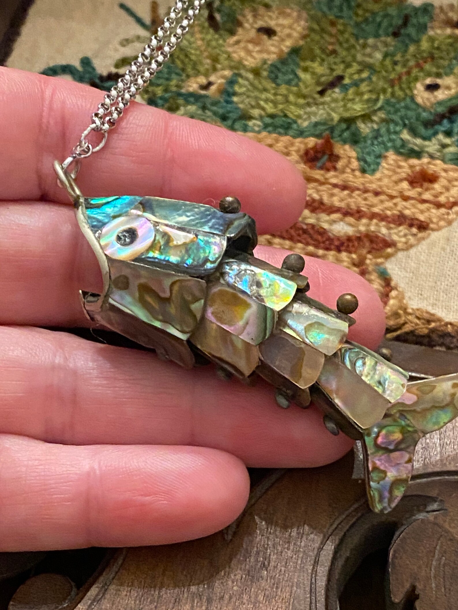 Large Mexican Abalone Shell Mother of Pearl Articulated Fish - Etsy