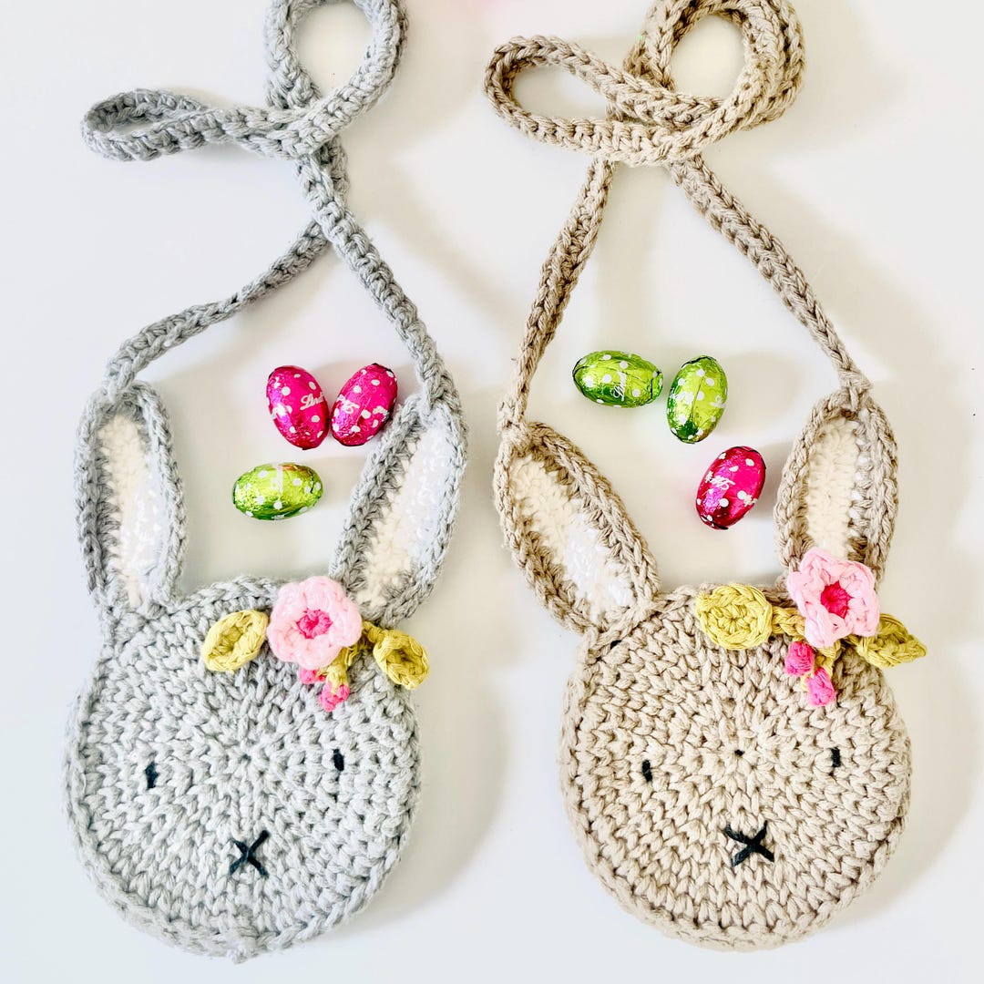 Blossom Bunny Mini Bag Crochet Pattern: Easter Spring Gift (PDF Pattern ...