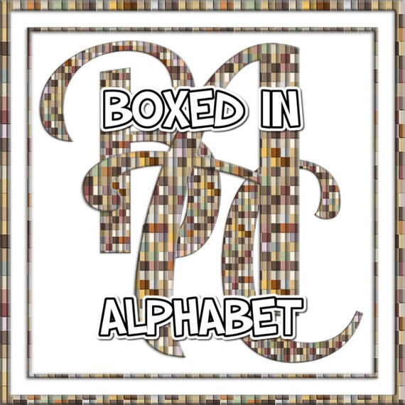 Boxed in Alphabet english | Etsy