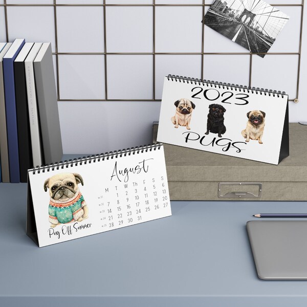 Pug Calendar - Etsy
