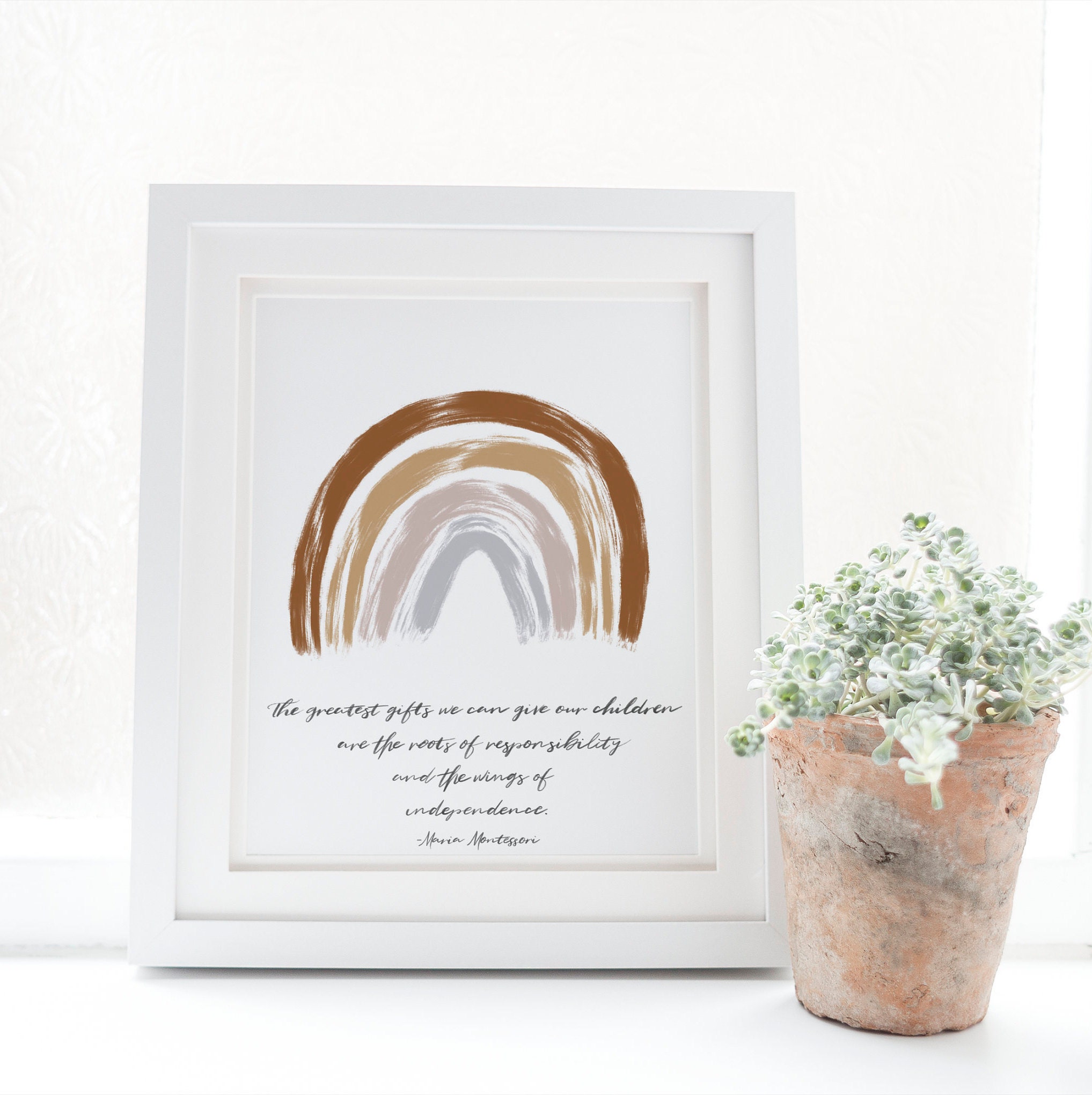 INSTANT DOWNLOAD, Maria Montessori Quote Print, Montessori Material ...