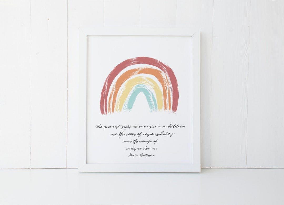INSTANT DOWNLOAD, Maria Montessori Quote Print, Montessori Material ...