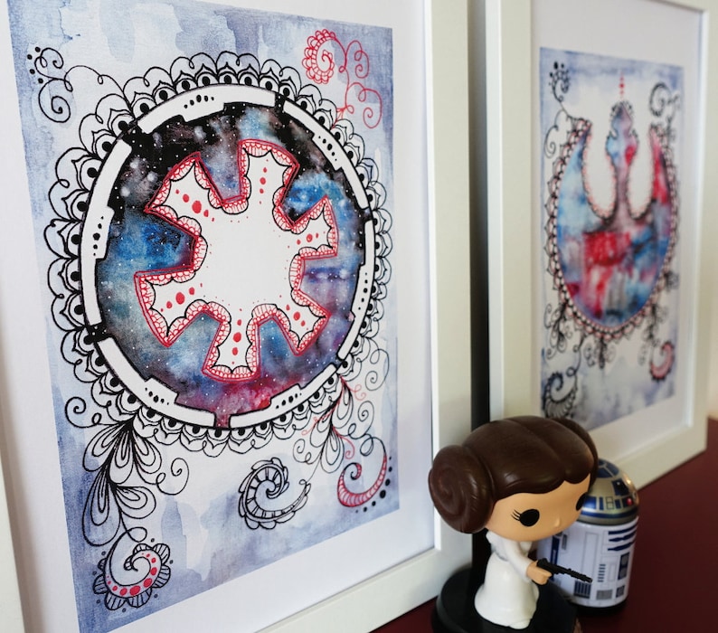 Alliance Starbird Imperial Crest Star Wars Symbol Print of - Etsy