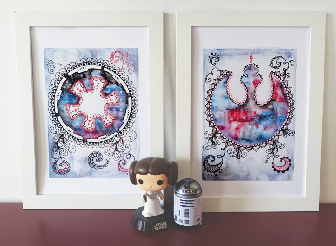 Alliance Starbird Imperial Crest Star Wars Symbol Print of - Etsy